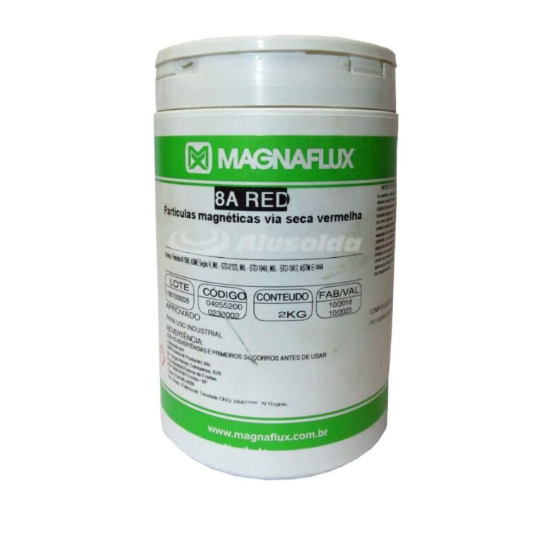 Partícula Magnética vermelha Magnaflux 8A Red – Alusolda Brasil